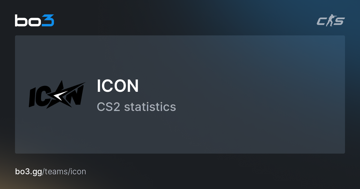 Estadísticas y Plantilla del Equipo CS2 ICON