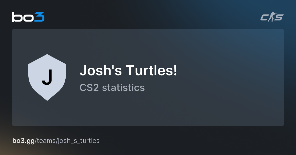 Josh's Turtles! CS2 team statistics & roster