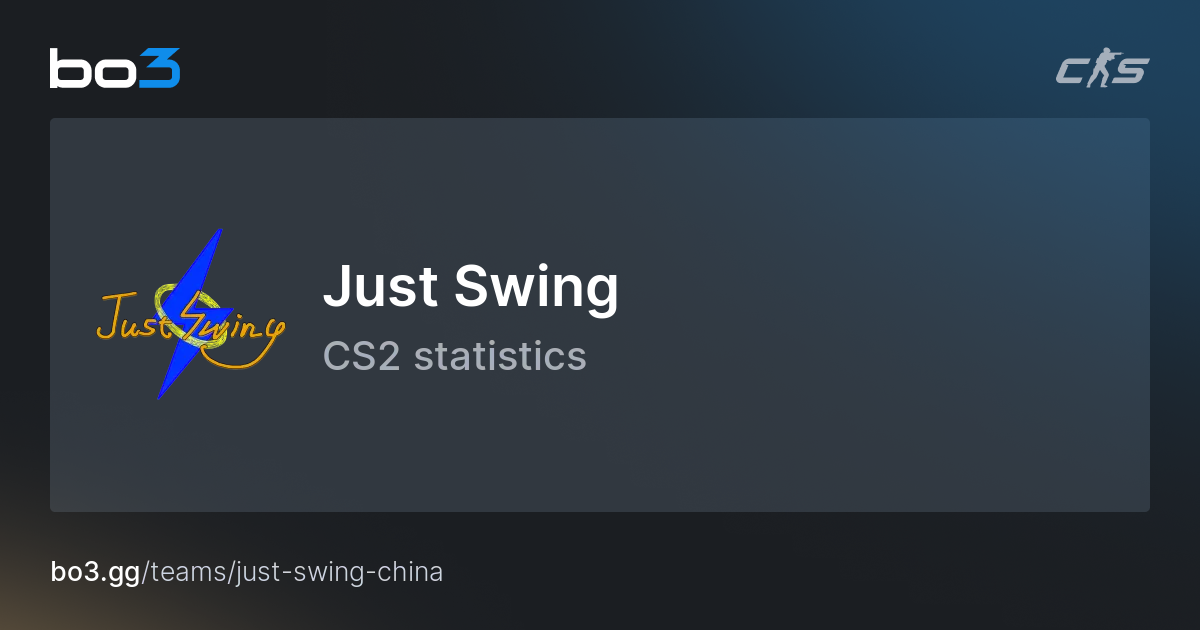 Just Swing CS2 team statistics & roster