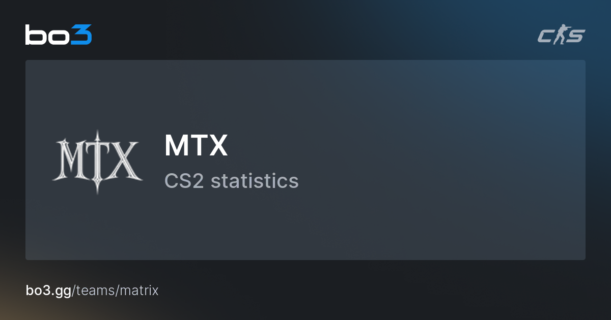 Matrix CS2 team statistics & roster