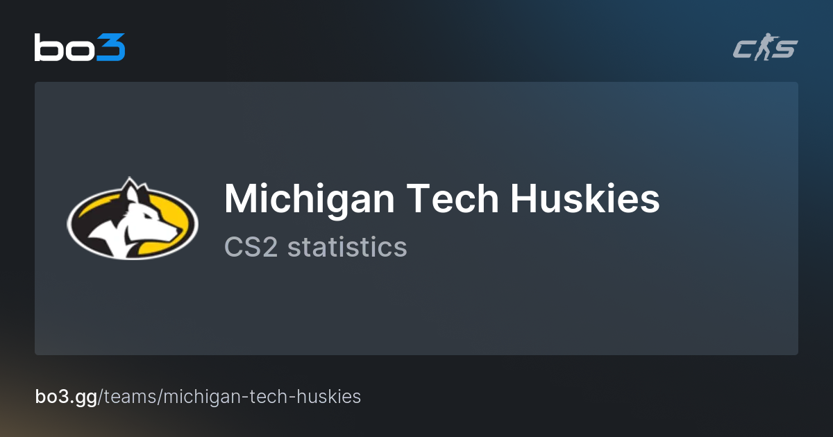 Michigan Tech Huskies CS2 team statistics & roster