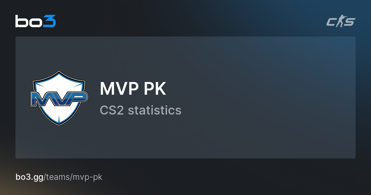MVP PK CS2 team statistics & roster
