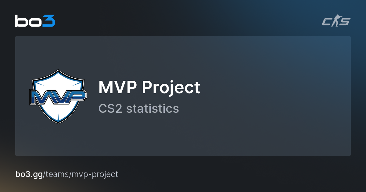 MVP Project CS2 team statistics & roster