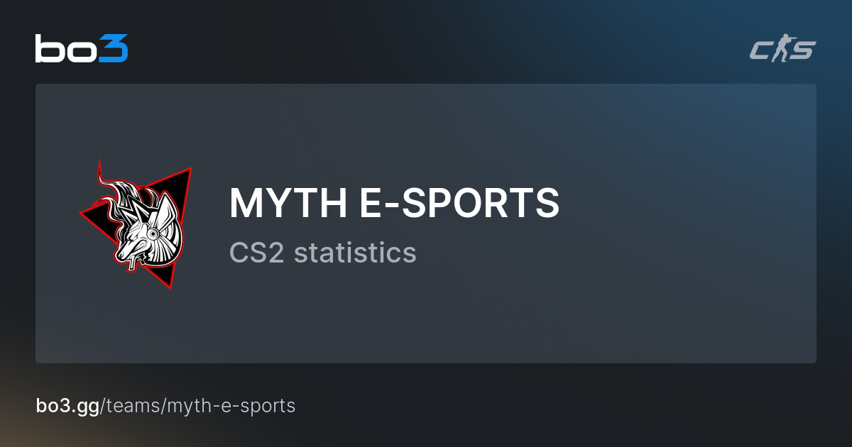 Estadísticas y Plantilla del Equipo CS2 MYTH E-SPORTS