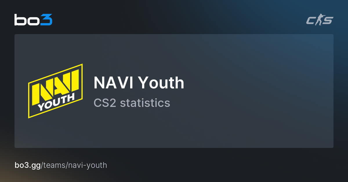 NAVI Youth CS2 team statistics & roster