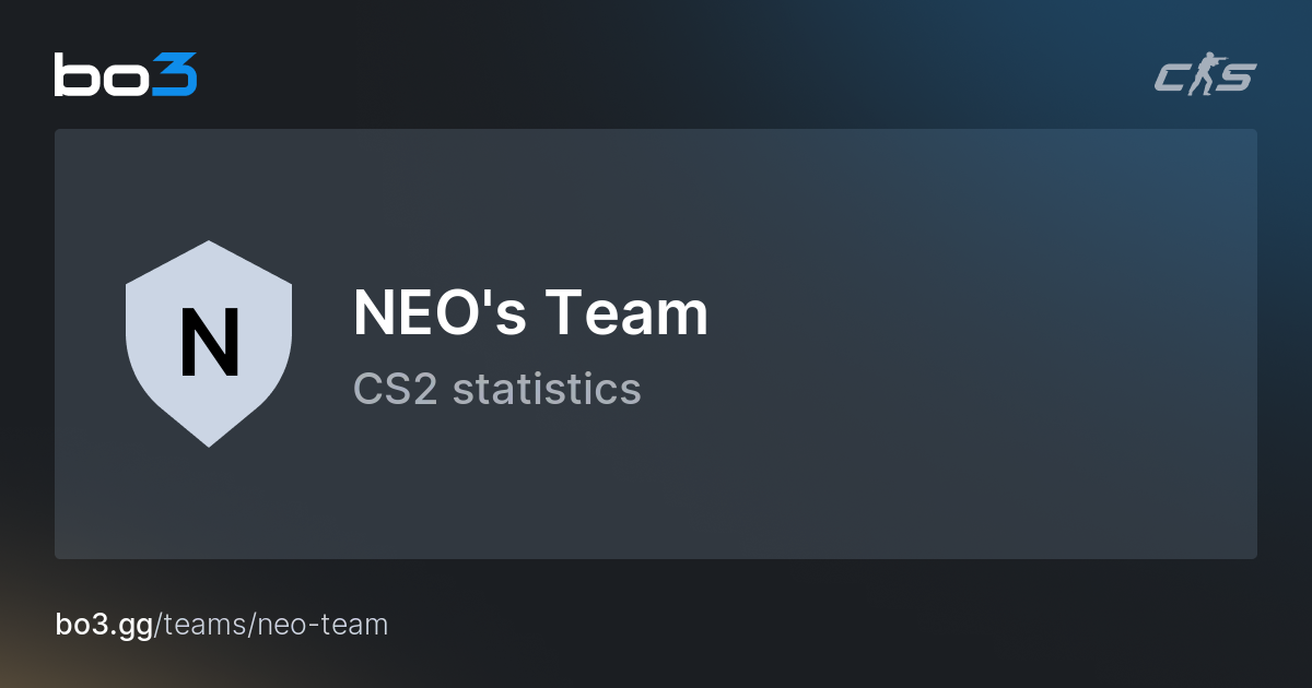 NEO's Team CS2 team statistics & roster