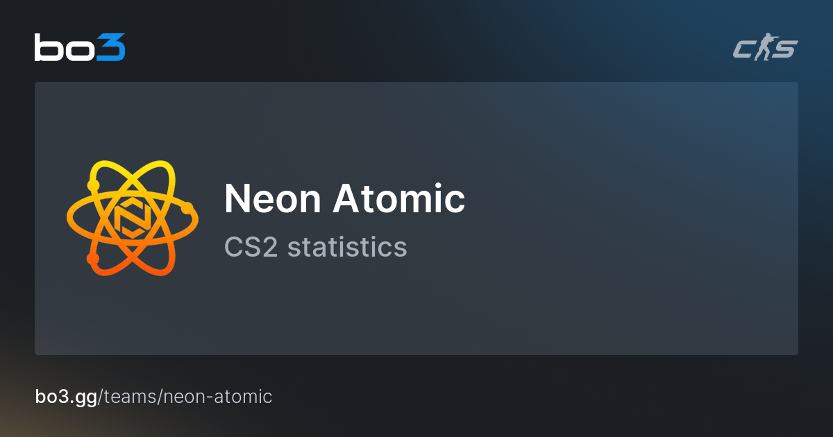 Neon Atomic CS2 team statistics & roster