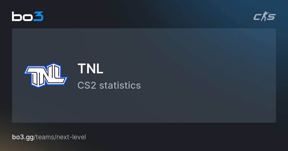 TNL team Matches: upcoming, current & finished