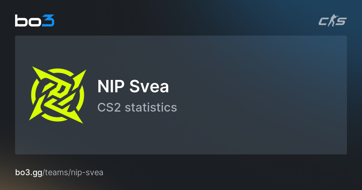 NIP Svea team Tournaments: upcoming, current & finished