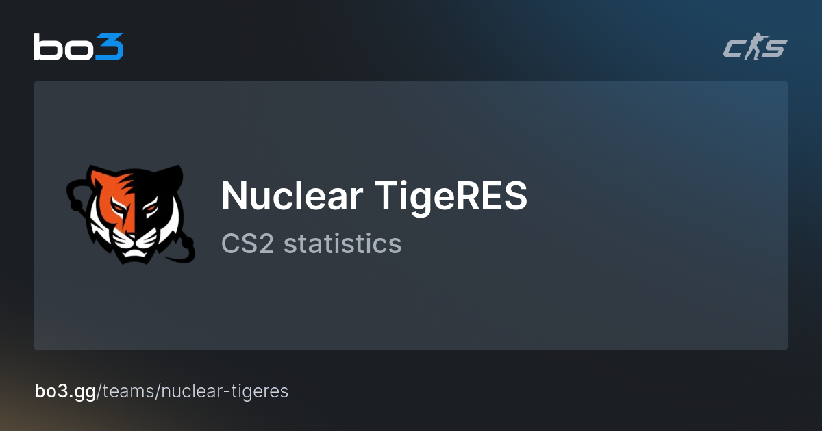 Nuclear TigeRES team Matches: upcoming, current & finished