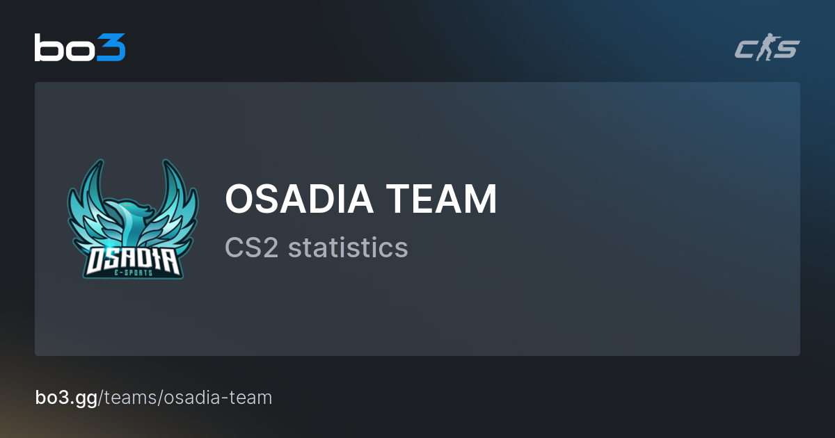 OSADIA TEAM CS2 team statistics & roster