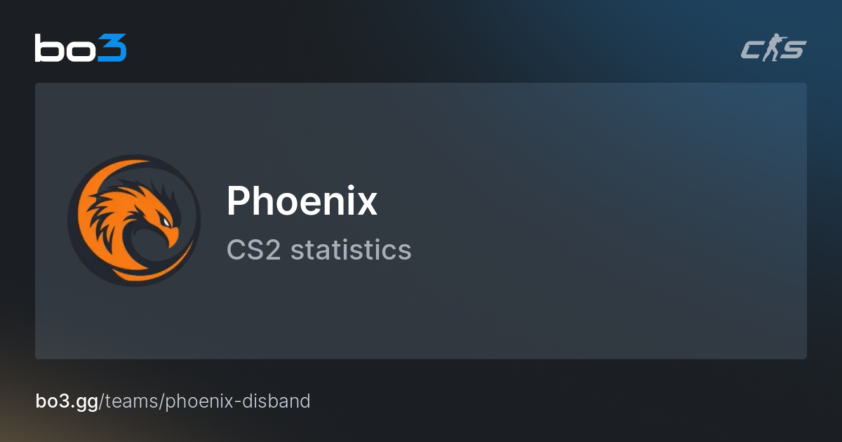 Phoenix CS2 team statistics & roster