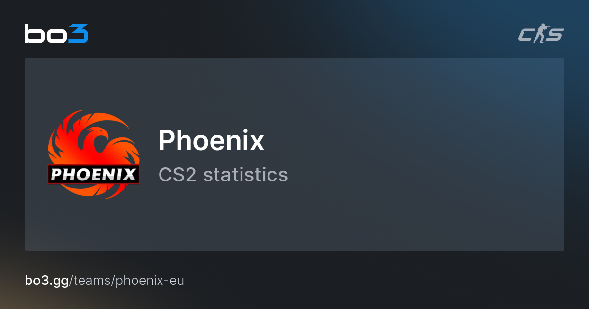 Phoenix CS2 team statistics & roster