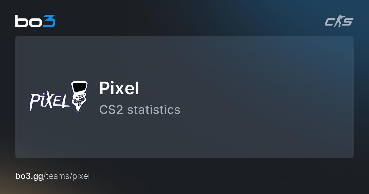 Pixel CS2 team statistics & roster