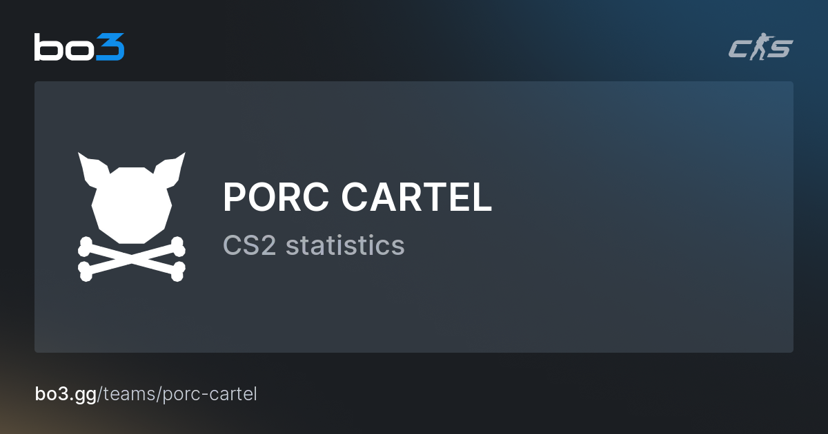 PORC CARTEL CS2 team statistics & roster