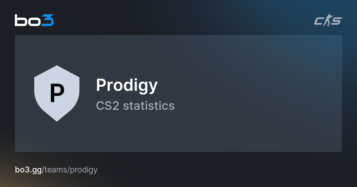Prodigy CS2 team statistics & roster