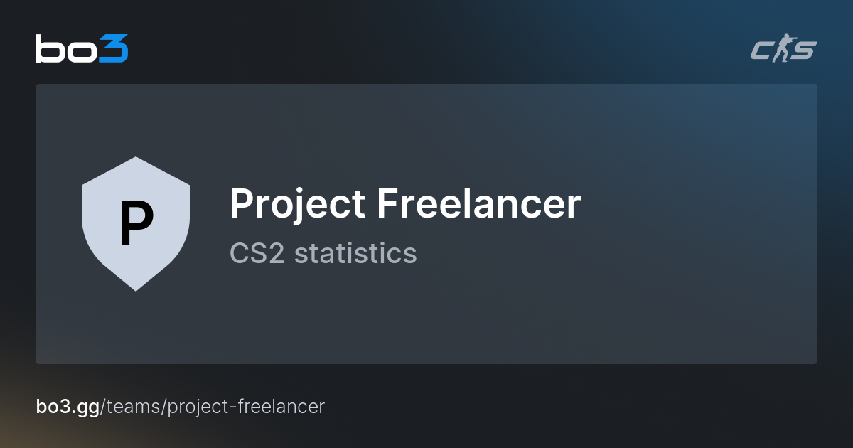 Project Freelancer CS2 team statistics & roster