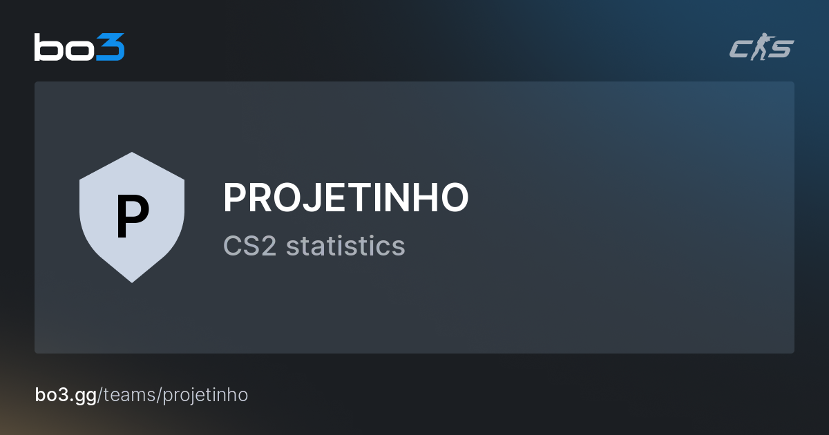 PROJETINHO CS2 team statistics & roster