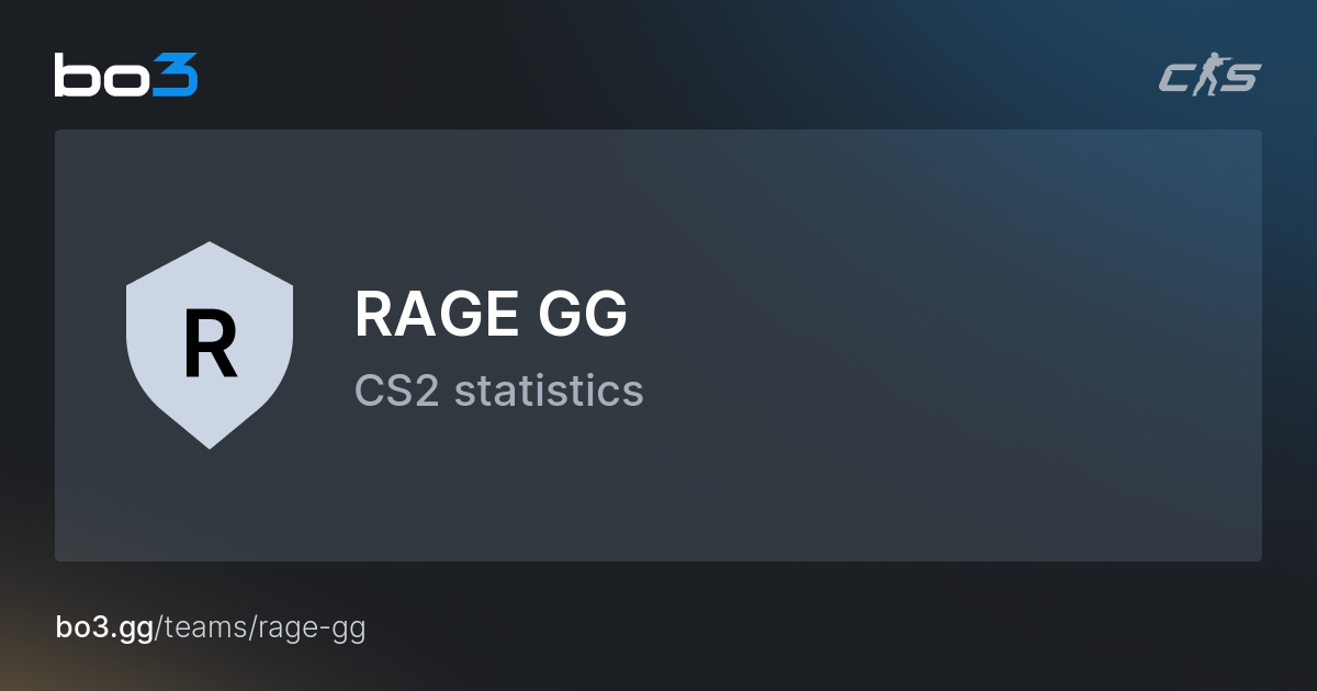RAGE GG CS2 team statistics & roster