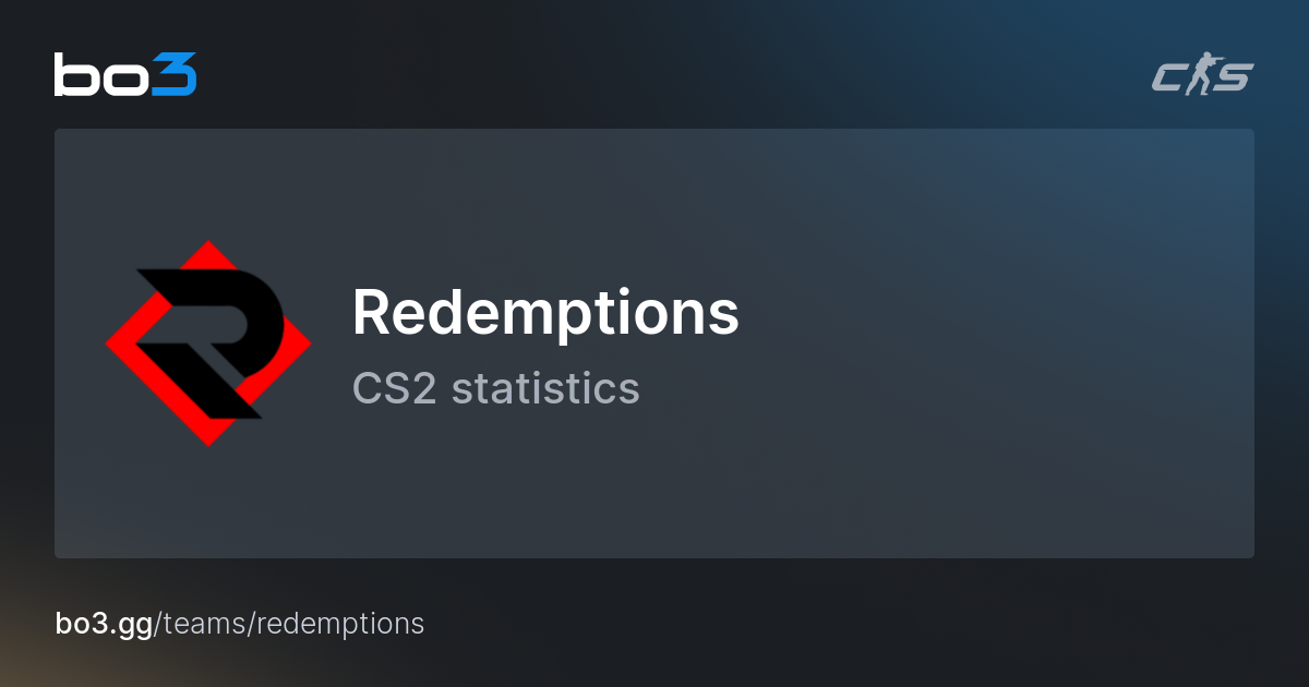 Redemptions CS2 팀 통계 및 명단