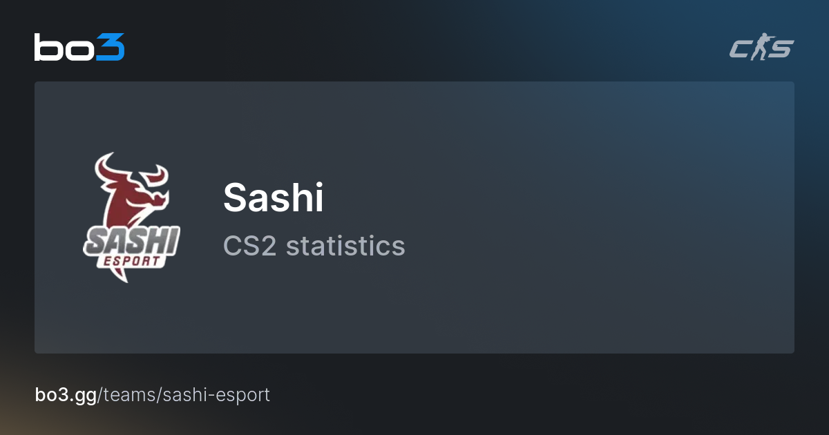 Sashi CS2 team statistics & roster