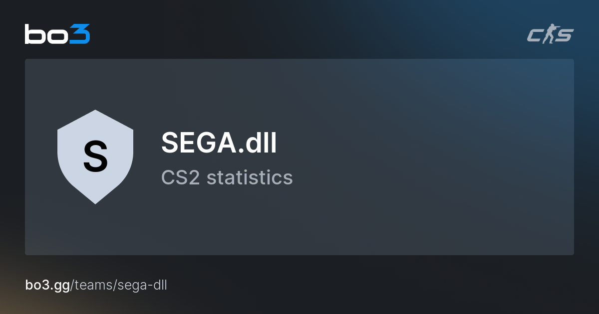 SEGA.dll CS2 team statistics & roster