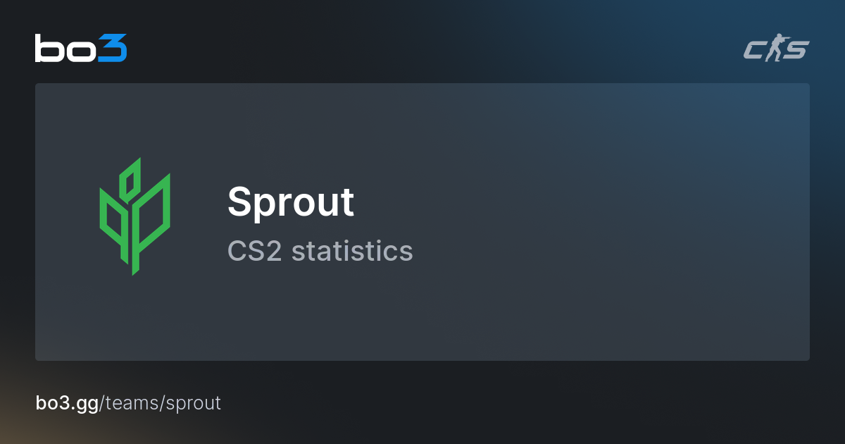 Sprout CS2 team statistics & roster