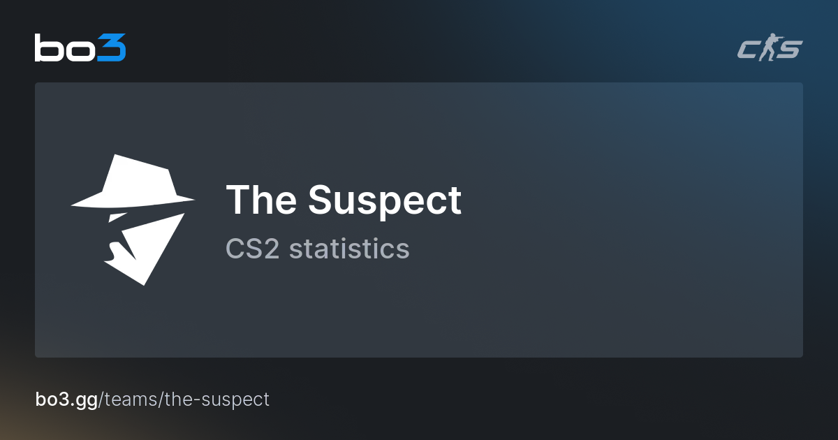 The Suspect CS2 team statistics & roster