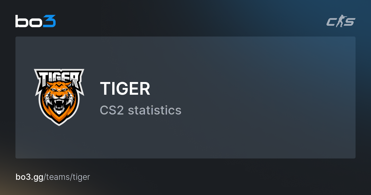 TIGER CS2 team statistics & roster