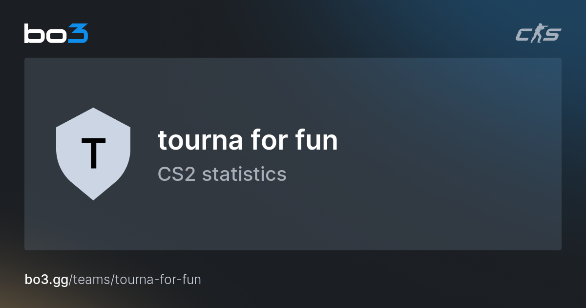 tourna for fun CS2 team statistics & roster