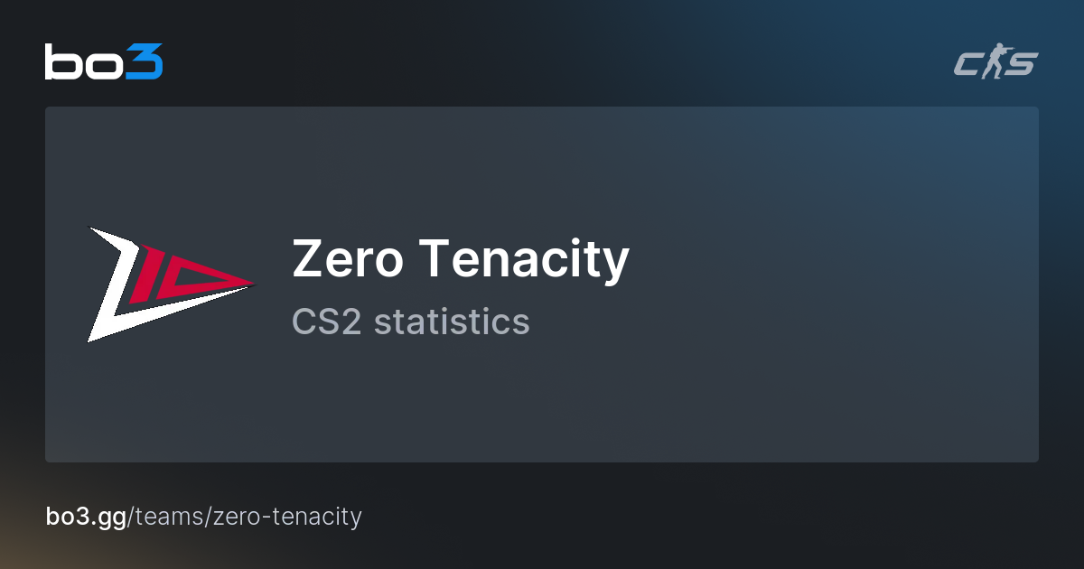 Zero Tenacity team Matches: upcoming, current & finished