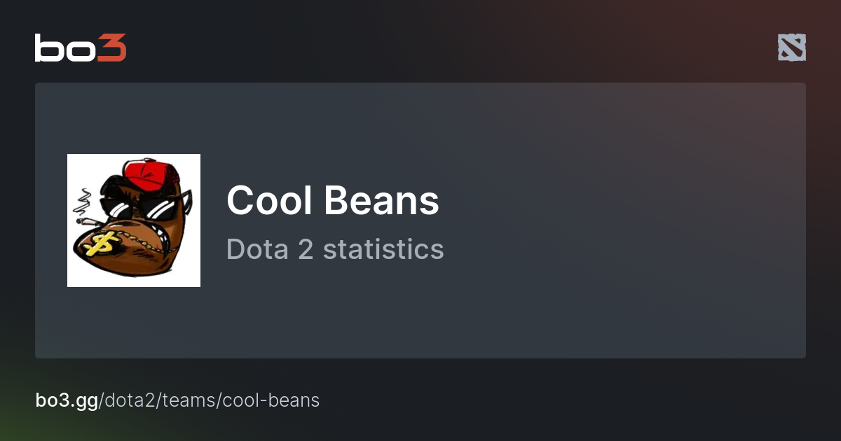 Cool Beans Dota 2 Stats – Team standings & match statistics