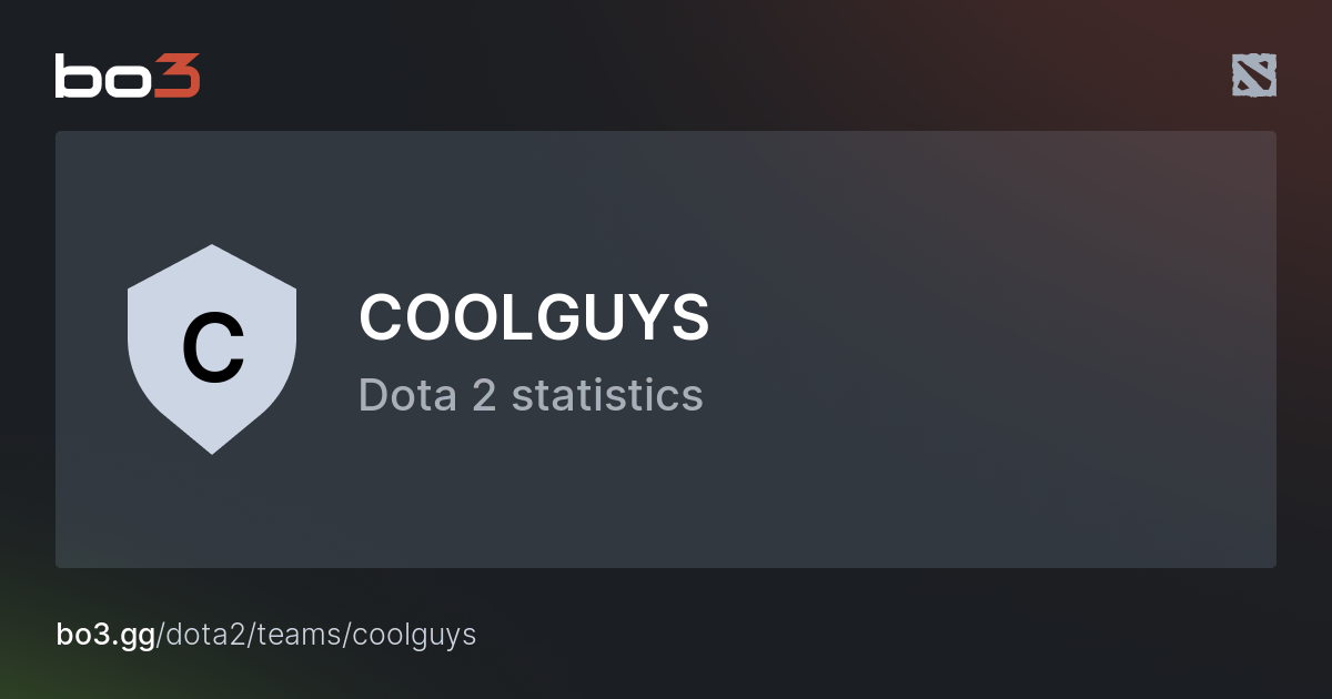 COOLGUYS Dota 2 team statistics, standings & roster