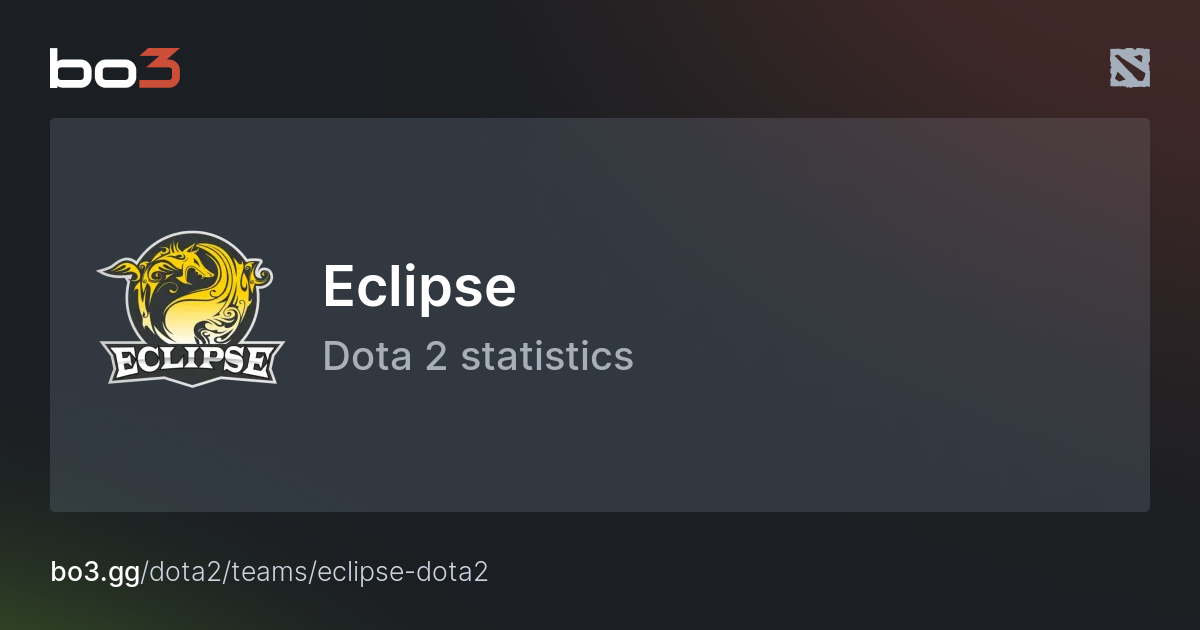 Eclipse Dota 2 Stats – Team standings & match statistics