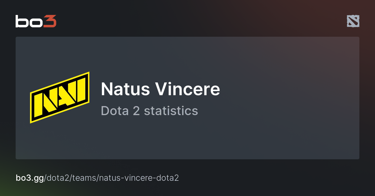 Natus Vincere Dota 2 team statistics, standings & roster