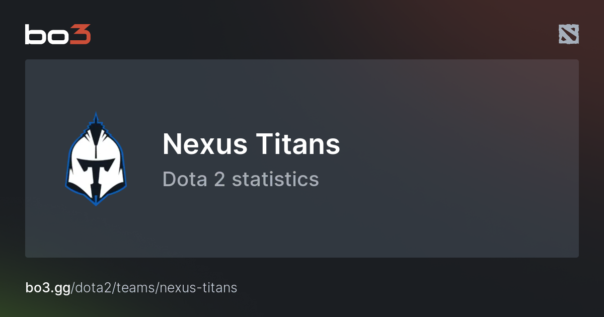 Nexus Titans Dota 2 Stats – Team standings & match statistics