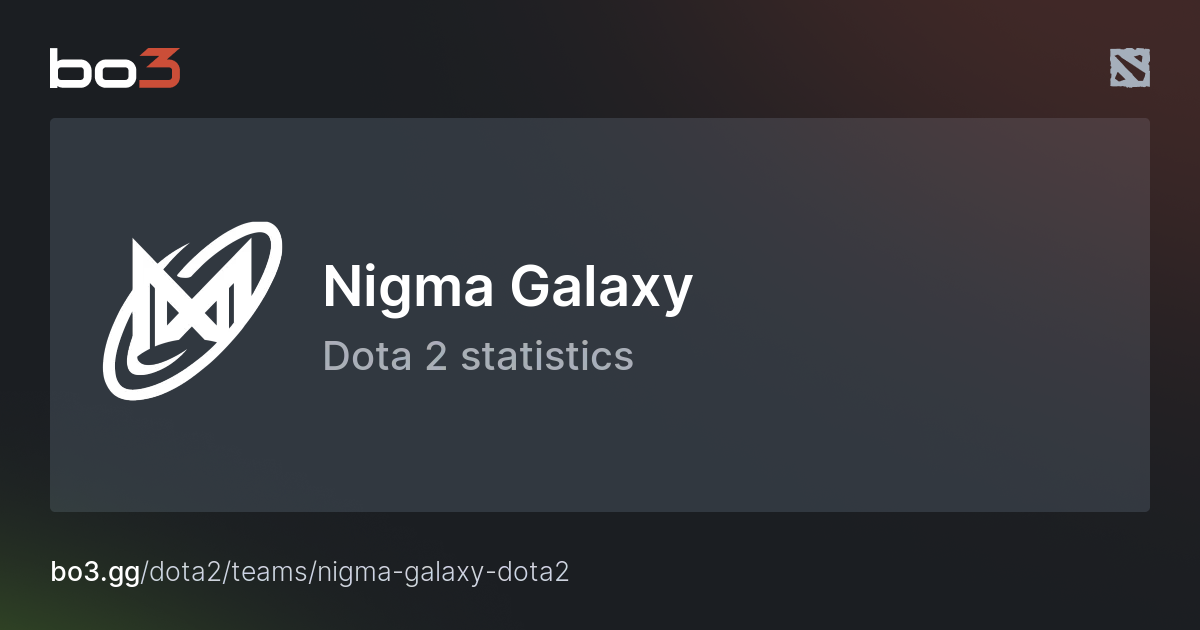 Nigma Galaxy Dota 2 team Matches: upcoming, current & finished