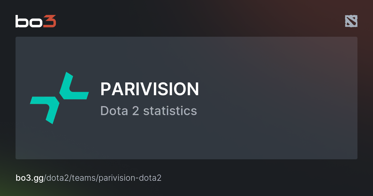 PARIVISION Dota 2 team Matches: upcoming, current & finished