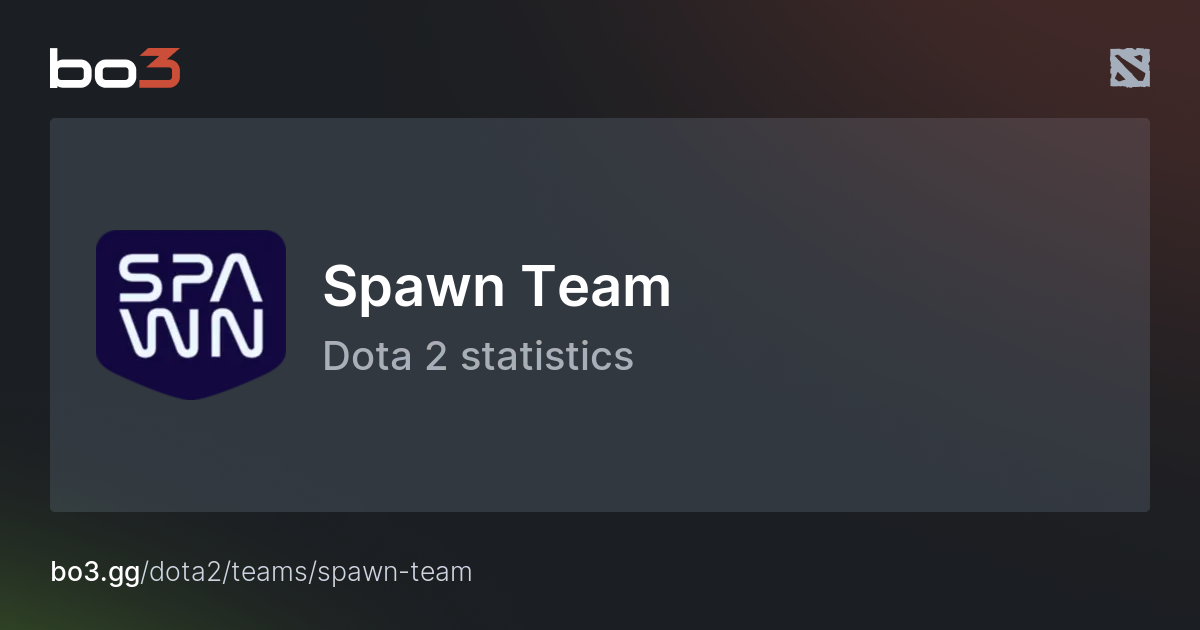 Spawn Team Dota 2 Stats – Team standings & match statistics