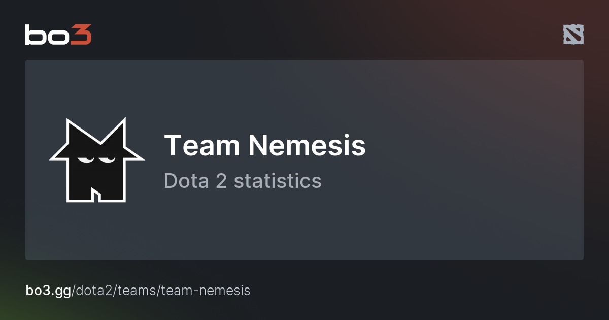 Team Nemesis Dota 2 team statistics, standings & roster