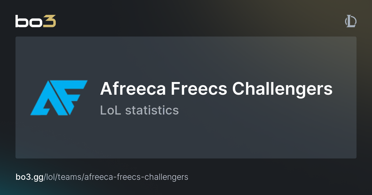 Afreeca Freecs Challengers LoL Stats – Team standings & match statistics