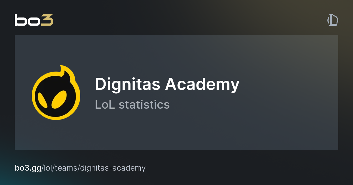 Dignitas Academy LoL team statistics, standings & roster