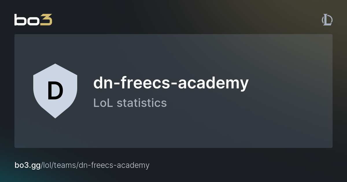 dn-freecs-academy LoL team statistics, standings & roster