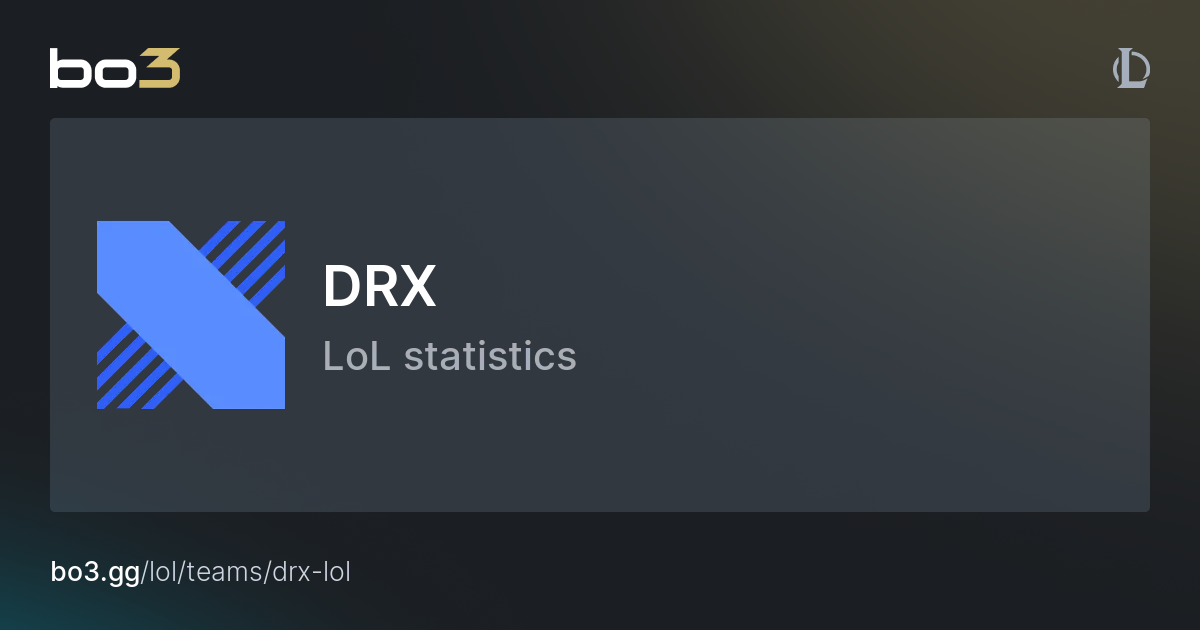 DRX LoL team statistics, standings & roster