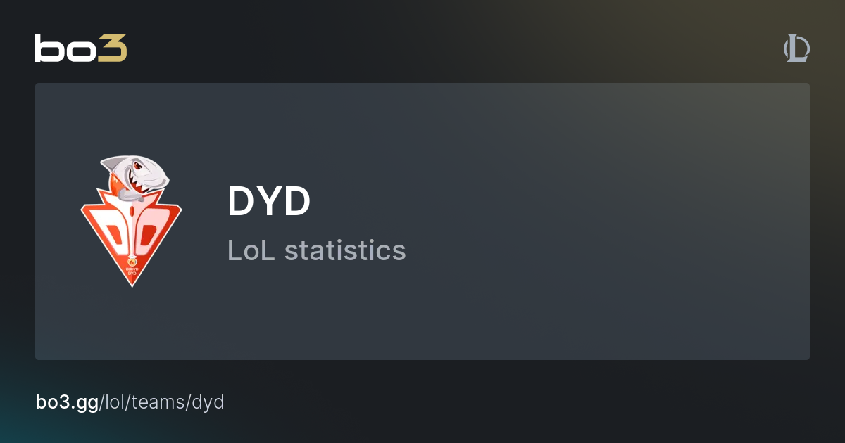 DYD LoL Stats – Team standings & match statistics