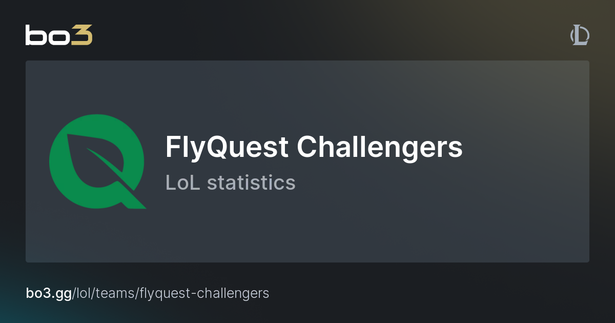 FlyQuest Challengers LoL Stats – Team standings & match statistics