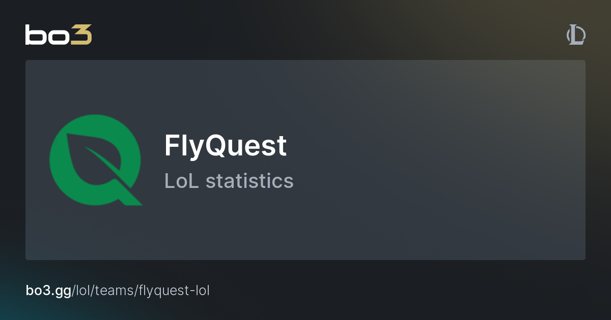 Partidos del equipo FlyQuest LoL: próximos, actuales y finalizados