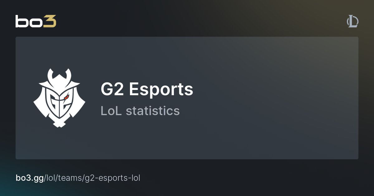 Partidos del equipo G2 Esports LoL: próximos, actuales y finalizados