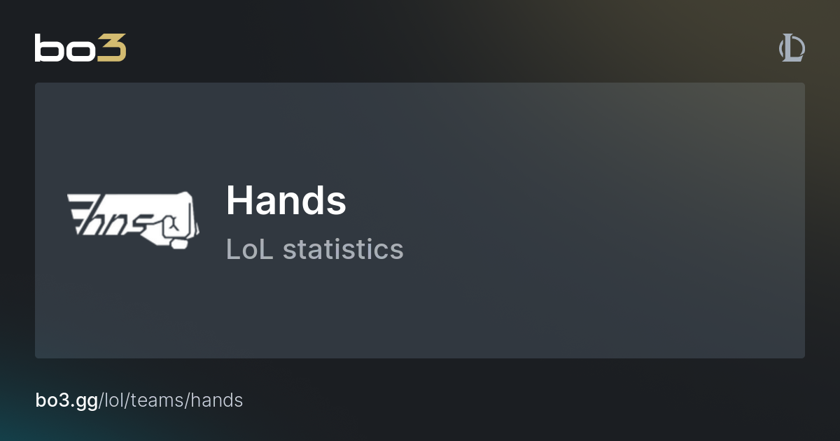 Hands LoL team statistics, standings & roster