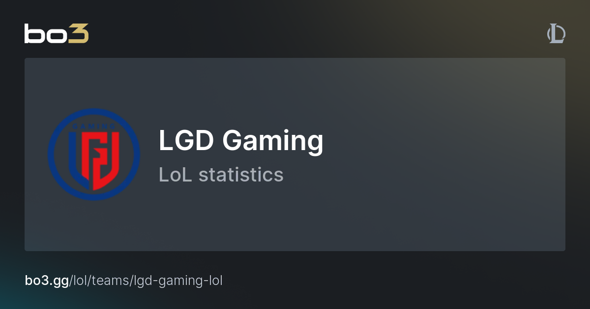 LGD Gaming LoL team statistics, standings & roster